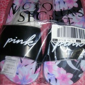 PINK Victoria's Secret | Shoes | Pink Slides Sandals Tropical Floral M ...